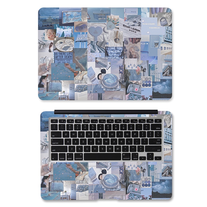 DIY Laptop Sticker Laptop Skin Stitching picture style/collage/overlay ...