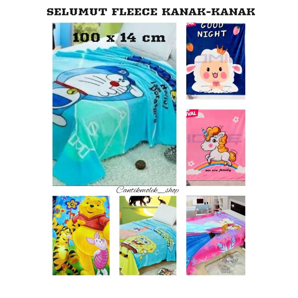 selimut tidur budak lelaki perempuan gebu dan tebal corak kartun kain ...