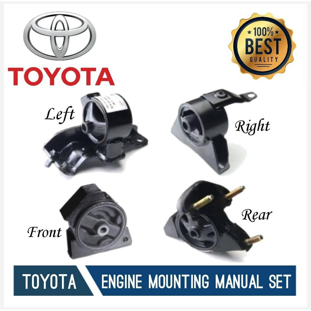 TOYOTA Engine Mounting Manual Set for Toyota Corolla SEG AE101 1.6L ...