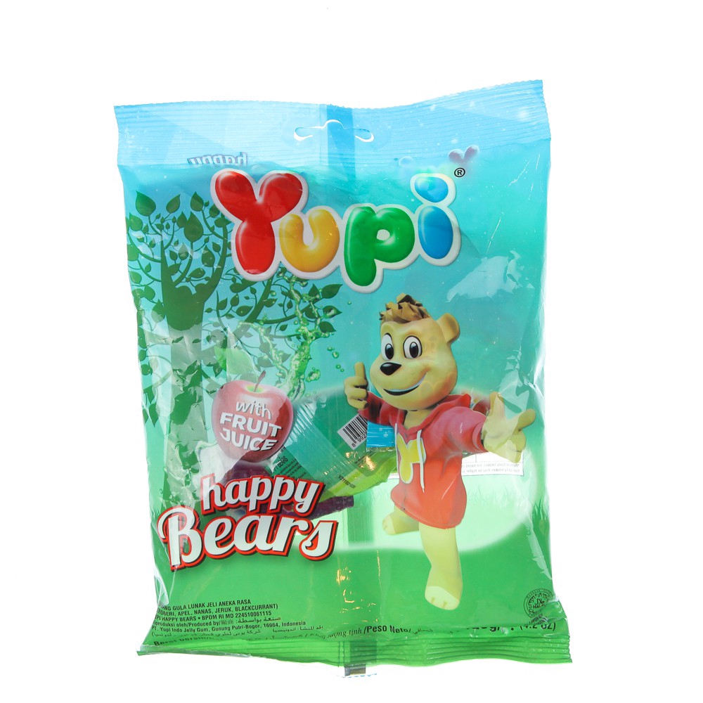 96g Original Yupi Happy Bears with Fruit Juice Gummy Candy HALAL (LOCAL ...