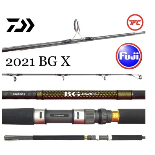 DAIWA BG X Spinning Rod Popping Casting Mekong New 2021 | Shopee Malaysia