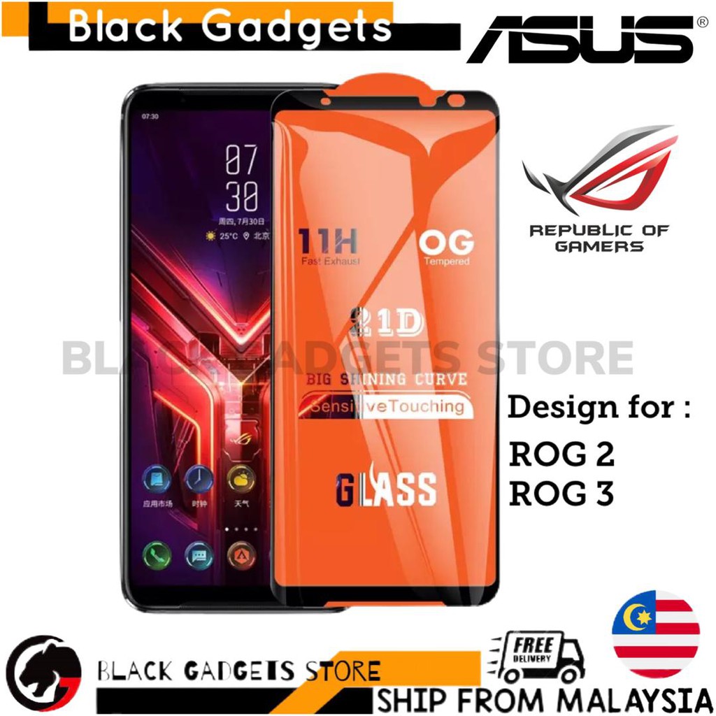ASUS ROG Phone 8 / 7U / 6D / 6 Pro / 5 Pro / 5S / 5 U / 3 / 2 Matte Gaming HD Clear Tempered ...