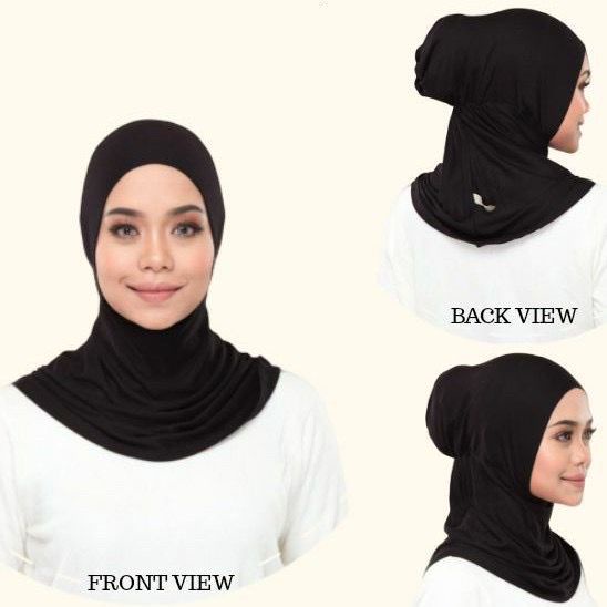 Inner Ninja Dagu Premium Cotton Jersey Inner Neck Muslimah Anti Tembam ...