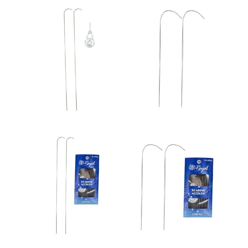 JJ* Stainless Steel Curved Threader Embroidery Needle for Spin String ...