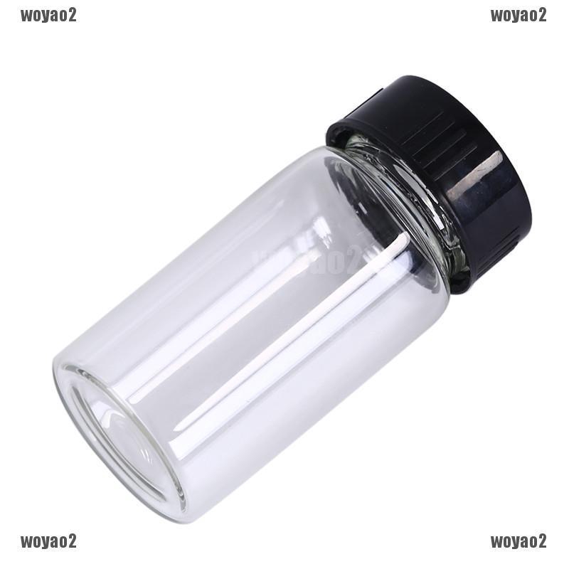 1pcs 20ml small lab glass vials bottles clear containers with black ...