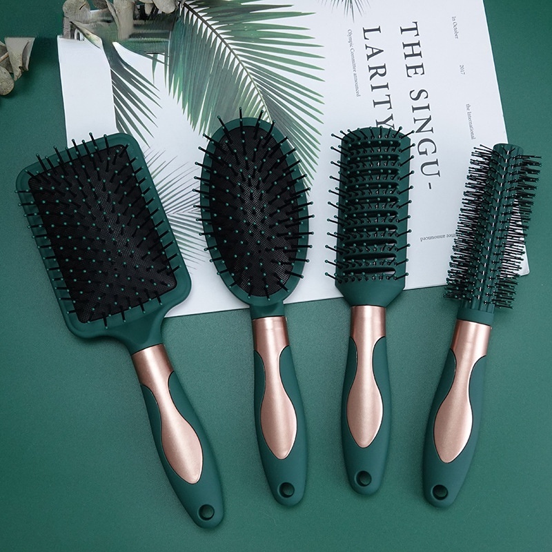Fashion Dark Green Anti-static Smooth Hair Air Cushion Comb Household ...