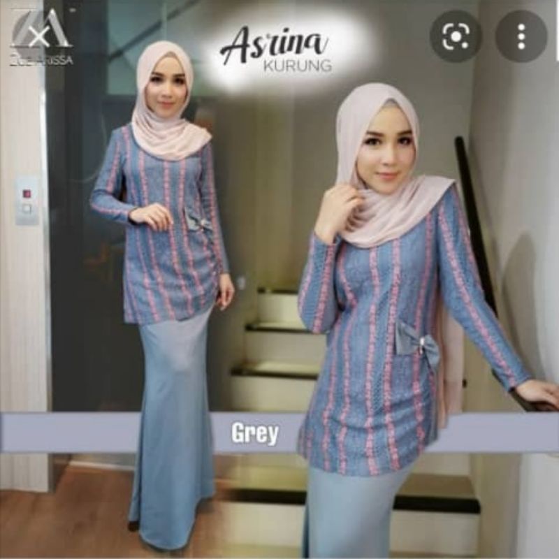 ZOE ARISSA Baju Kurung Modern Lace ASRINA | Shopee Malaysia