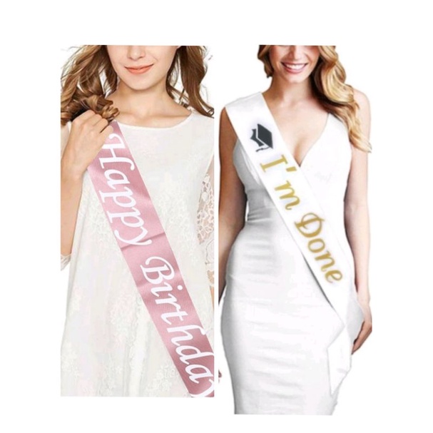 Graduation Sash Selempang Graduasi Happy Birthday Gift Graduation Gift ...