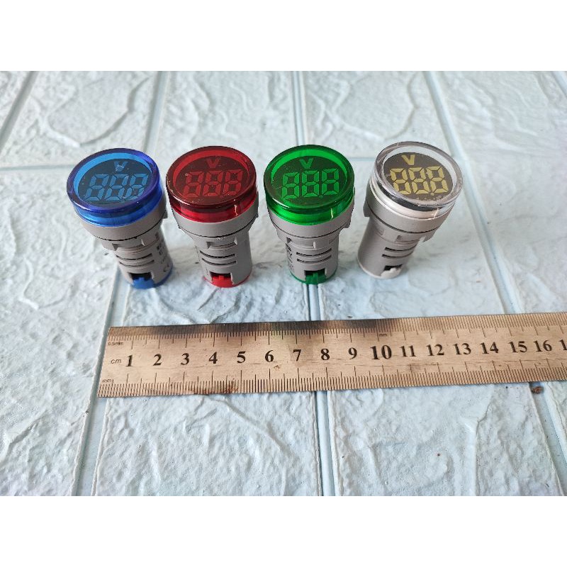 Led Pilot Lamp With Volt Indicator 22mm 20V-500V AC 220V EWIG Original ...