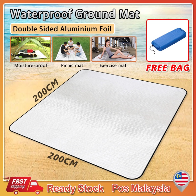 200*200cm Waterproof Outdoor Picnic Mat Camping Tent Floor Double Sided ...