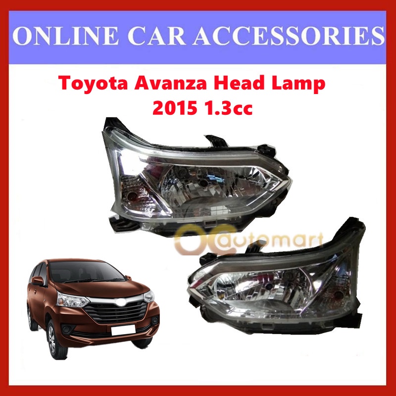 Toyota Avanza 2003-2015 Head Lamp/Headlamp Original Design Kereta Lampu ...