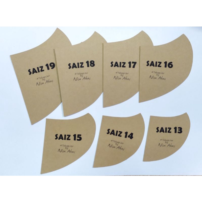 Acuan Pola Leher Kolar (7 saiz) | Shopee Malaysia
