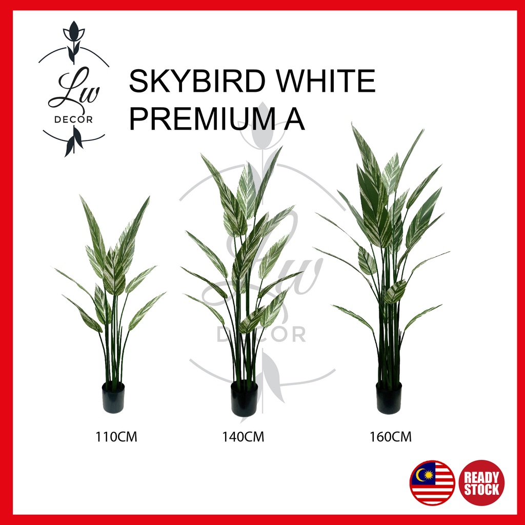 LWDECOR Pokok Hiasan Dalam Rumah Artificial Plant SKYBIRD WHITE PREMIUM ...