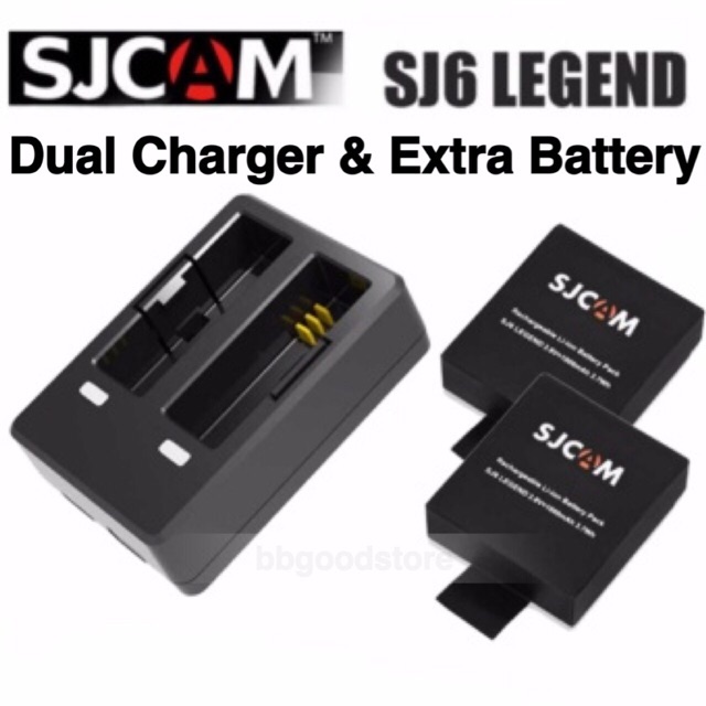 SJCAM SJ6 LEGEND 1000mAh Battery & SJ6 Dual Charger | Shopee Malaysia