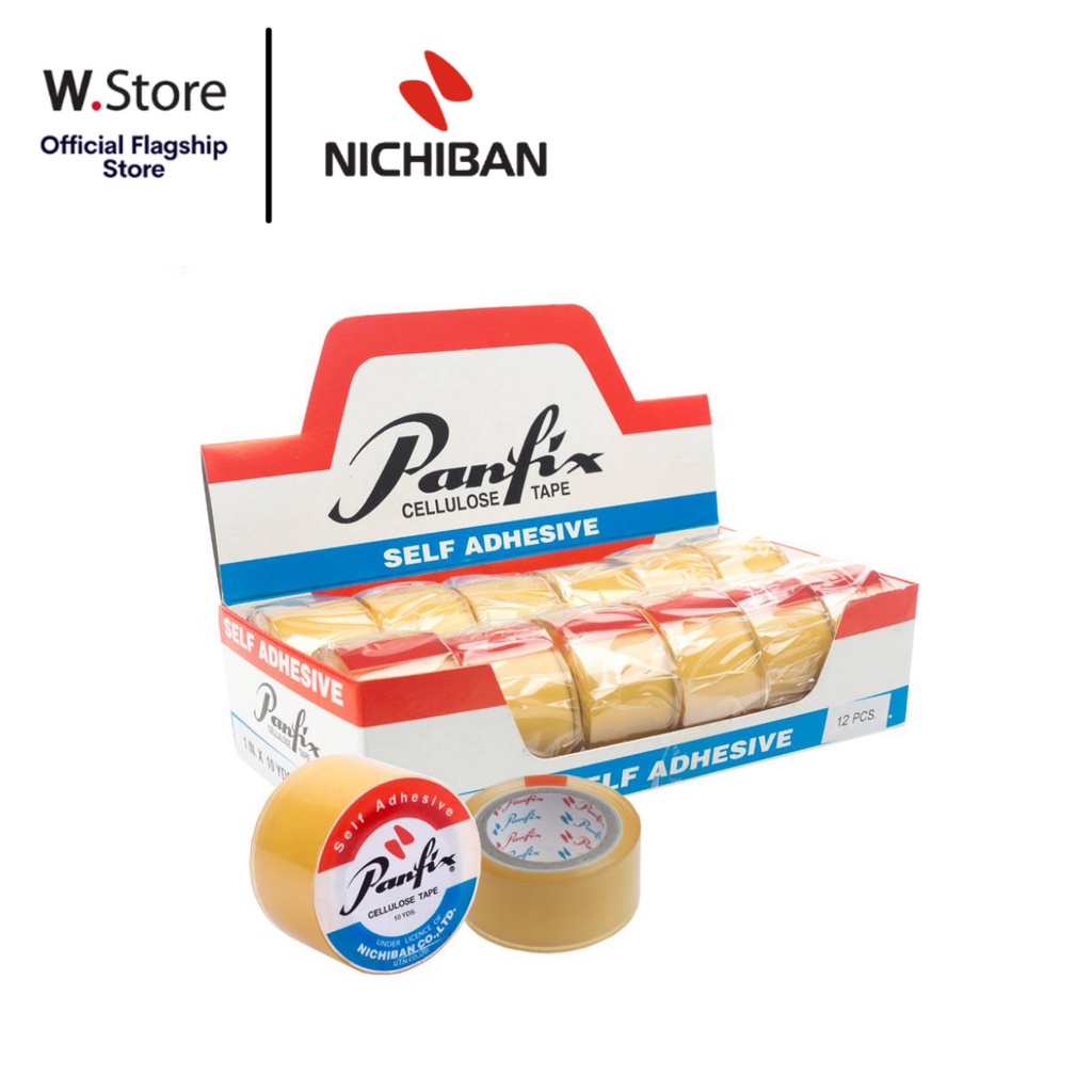 Nichiban Panfix Cellulose Tape - 25MM x 10YDS (12PCS) | Shopee Malaysia