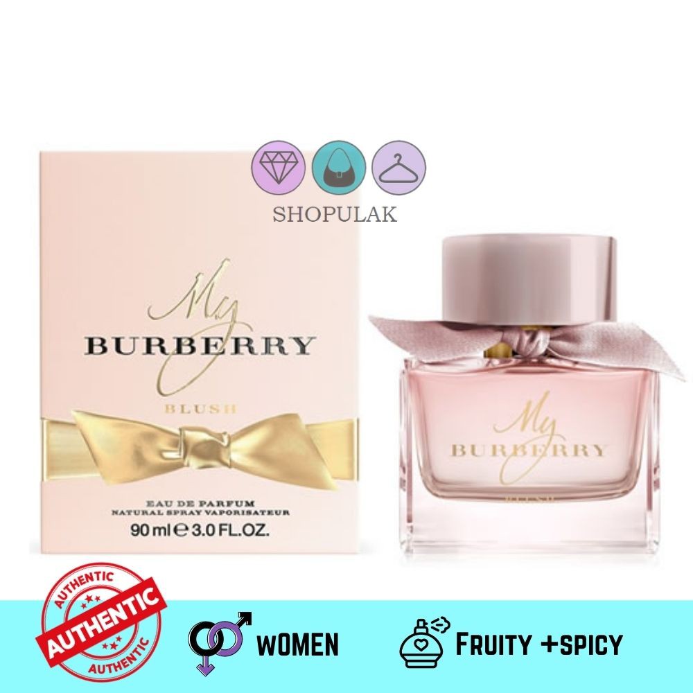 (FREE-🆓Shping) 💯Authentic Perfume My Bur'berry Blush EDP 90ml for Women ...