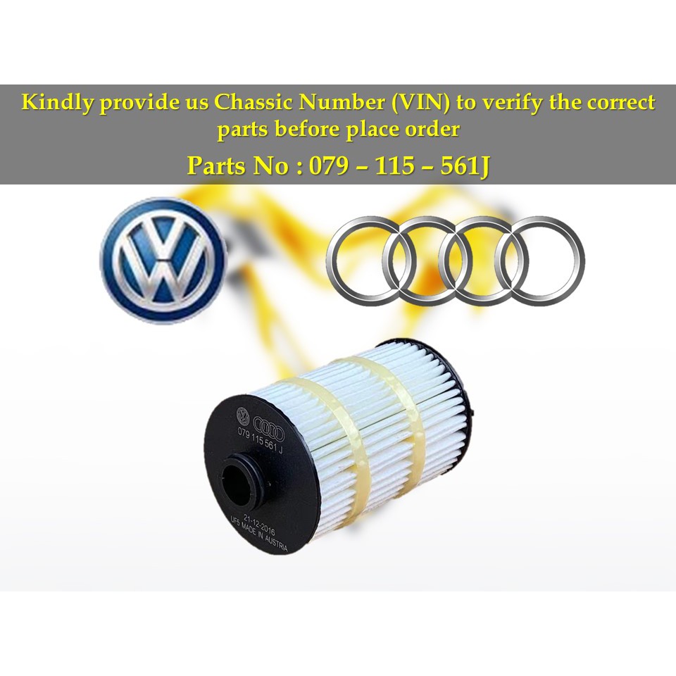 Audi - A8 S6 S7 S8 RS7 4.0L V8 Oil Filter 079-115-561J | Shopee Malaysia