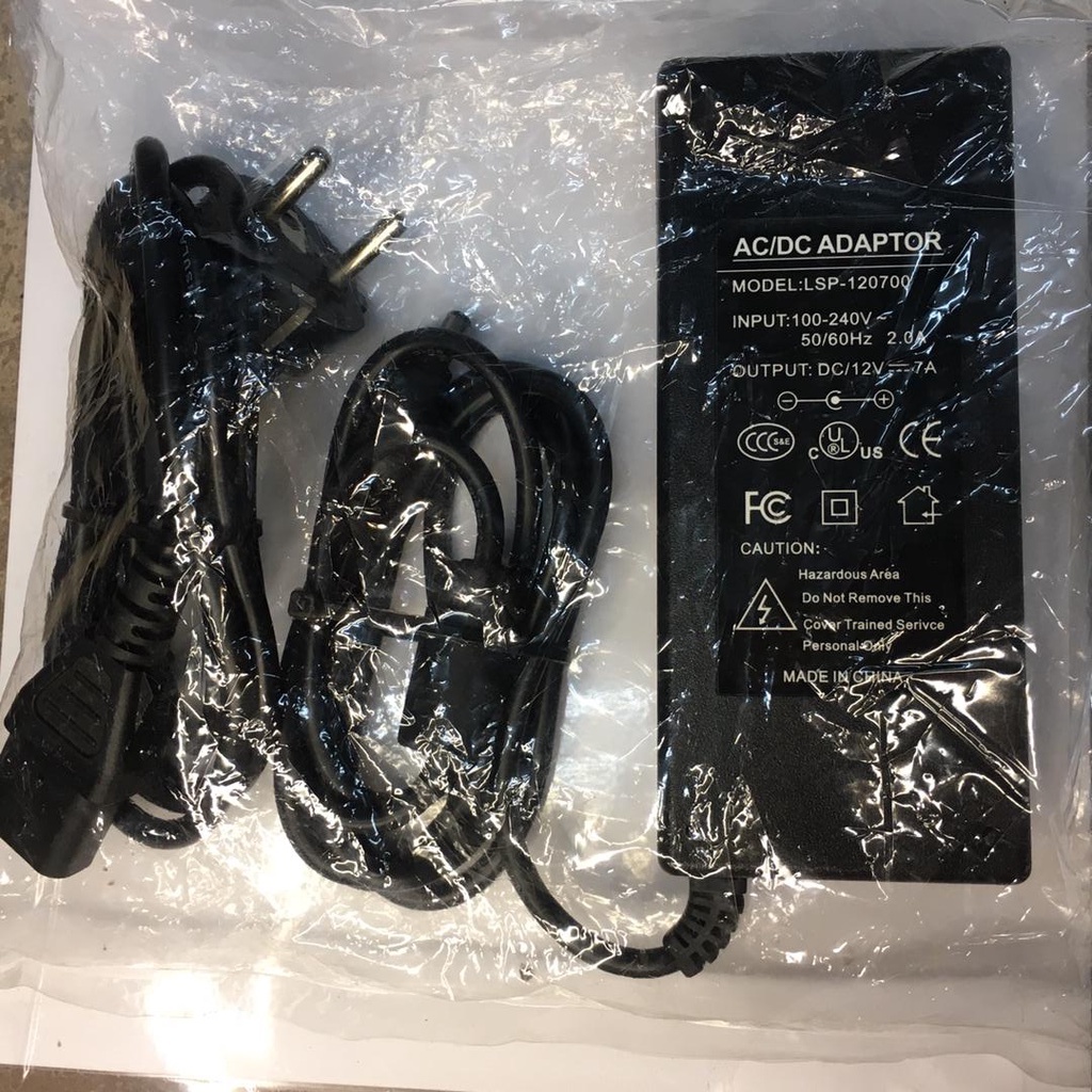 AC/ DC ADAPTOR MODEL: LSP-120700 INPUT 100-240V 50/60 HZ 2.0 A CHARGER ...