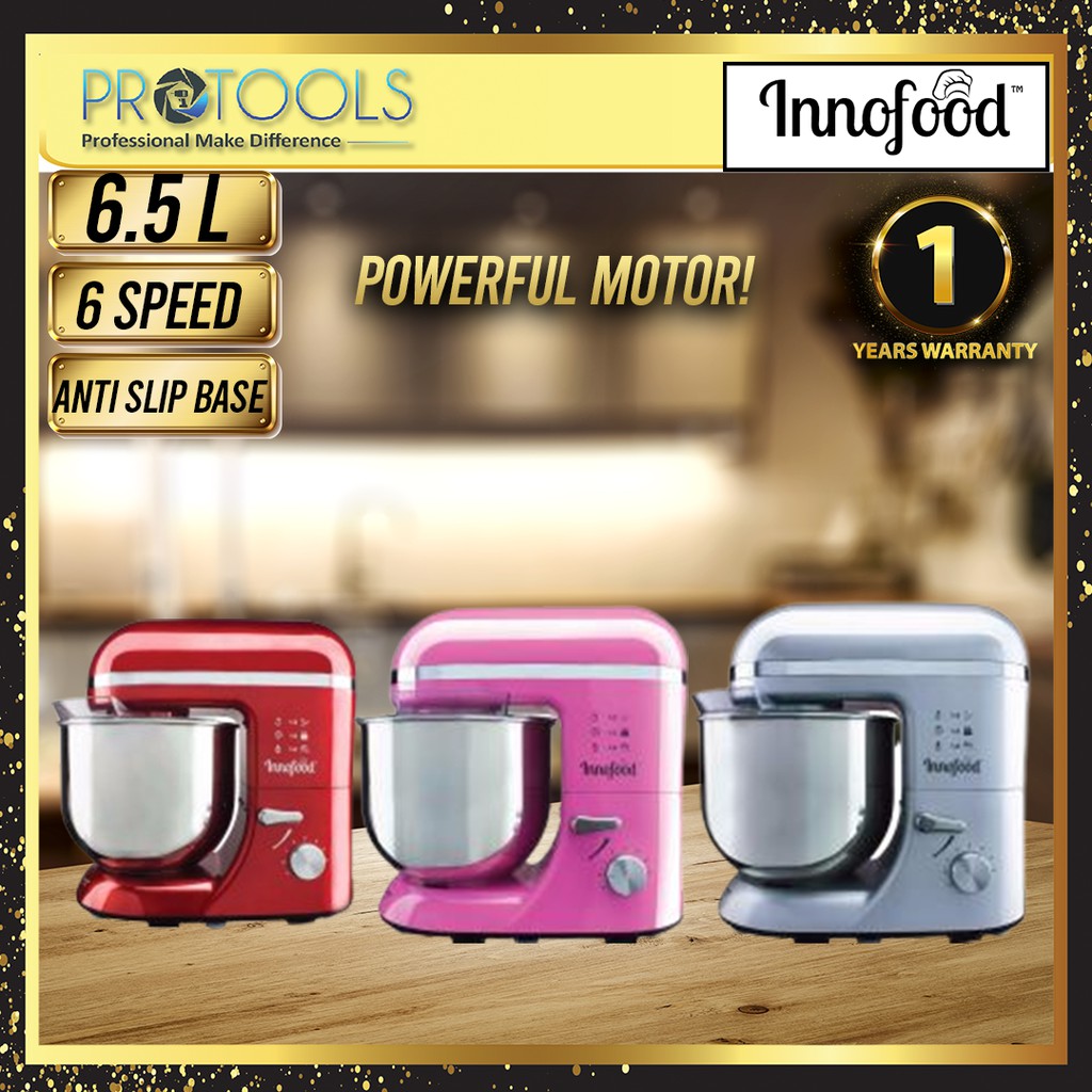 INNOFOOD Stand Mixer 6.5Liter 1300W KT-609/KT609 - 1 YEAR WARRANTY | Shopee Malaysia