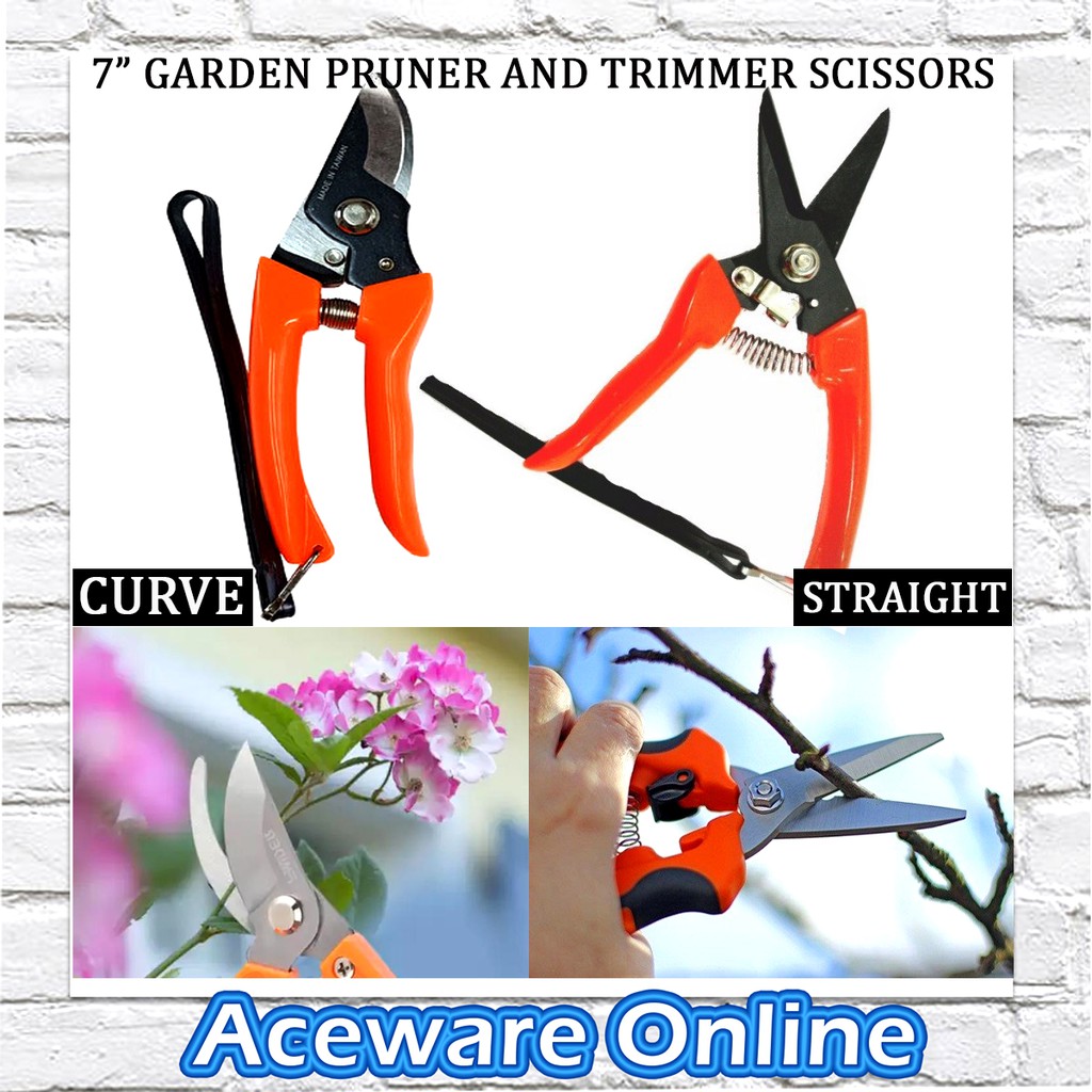7” Garden Expert Pruning Shear Cutter Hand Tool Pruner Plant Cutter ...