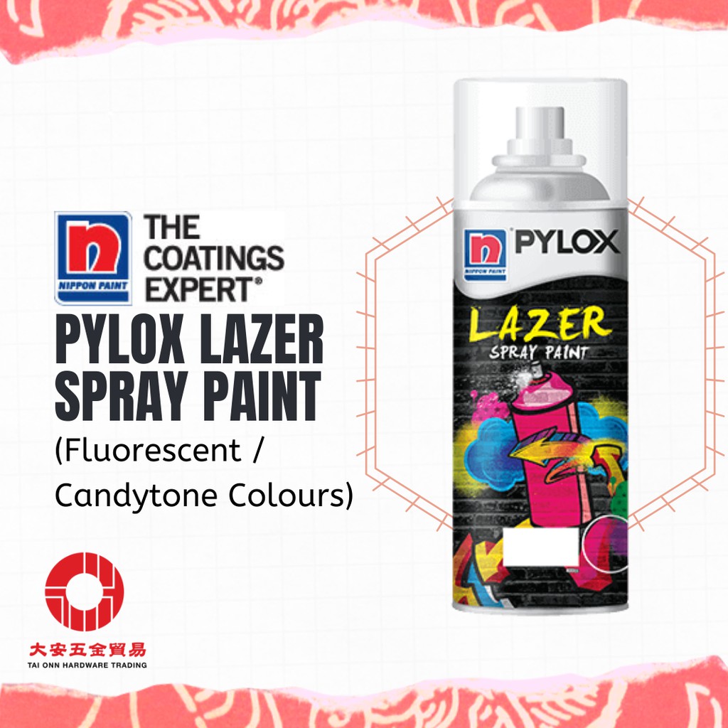Nippon Pylox Lazer Spray Paint (Fluorescent / Candytone Colors ...