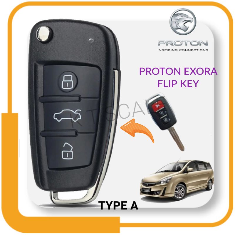 PROTON EXORA REMOTE FLIP KEY | Shopee Malaysia