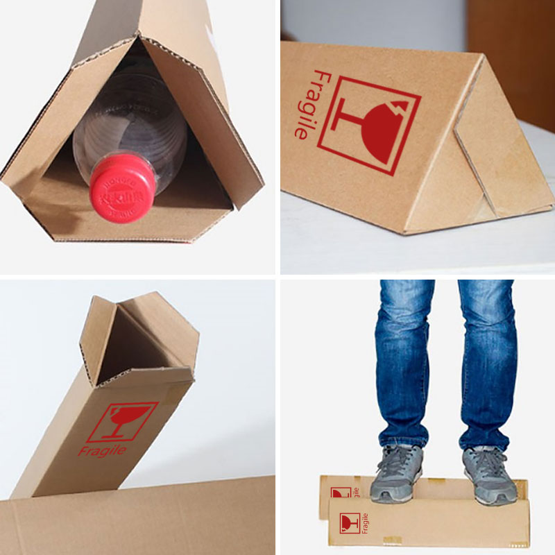 (10pcs) Triangle Tube Craft Paper Box Packing Kotak Carton Cardboard ...