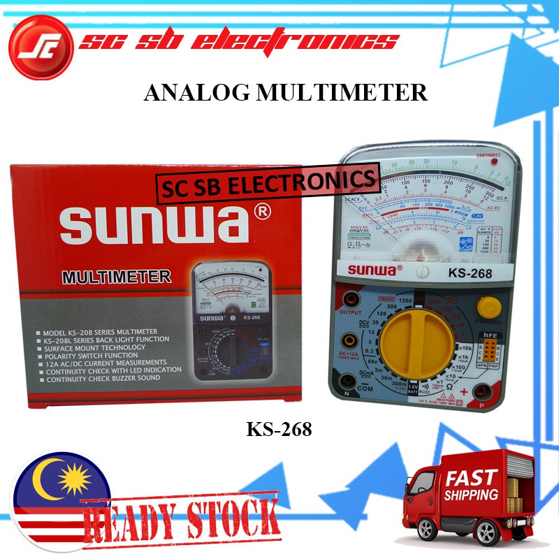 SUNWA HIGH QUALITY KS268 ANALOG MULTIMETER KS-268 | Shopee Malaysia