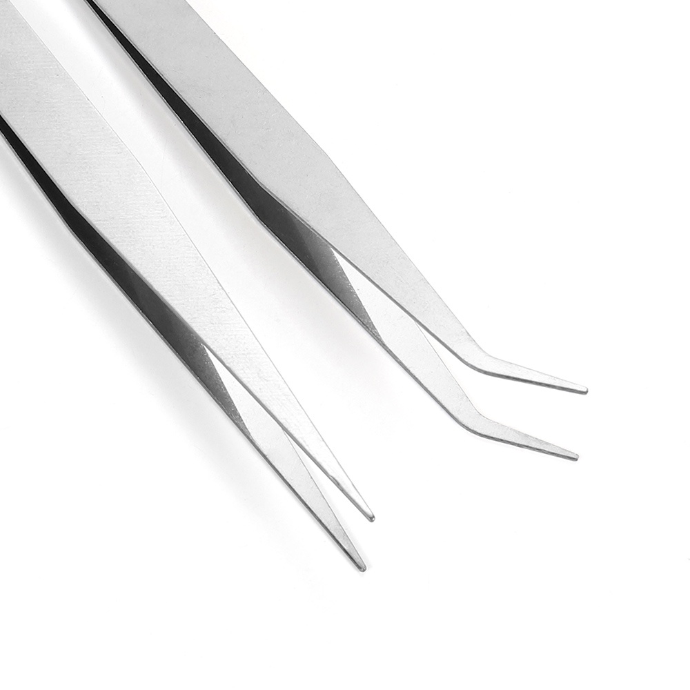 St.kunkka Bend Long Nose Cross Tweezers (2 Pcs) | Shopee Malaysia