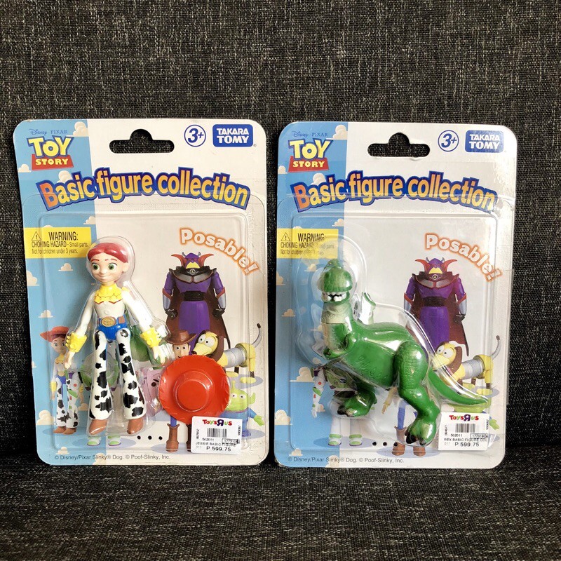 Authentic 4” Toy Story Jessie & Rex Posable Basic Figure Collection Set ...