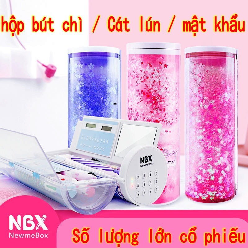 NBX Smart Lock Password Glitter Pencil Case Multifunctional Pencil Box ...