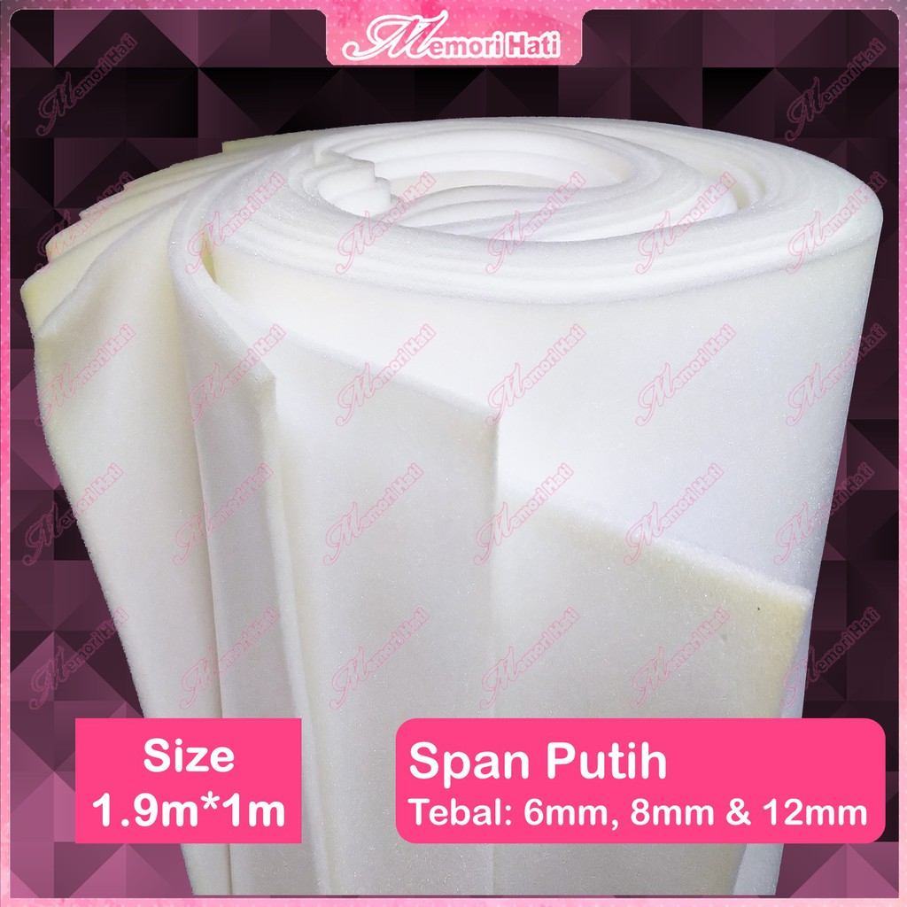 Span Putih PU Fiber 1mX1.9m / Tebal 6mm 8mm & 12mm | Shopee Malaysia