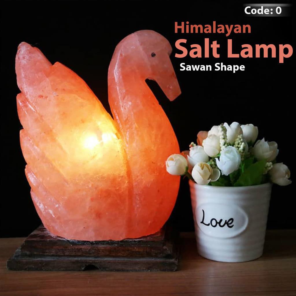 Pure Himalayan Pink Salt Table Lamp ( Swan Shape ) ( Import From ...