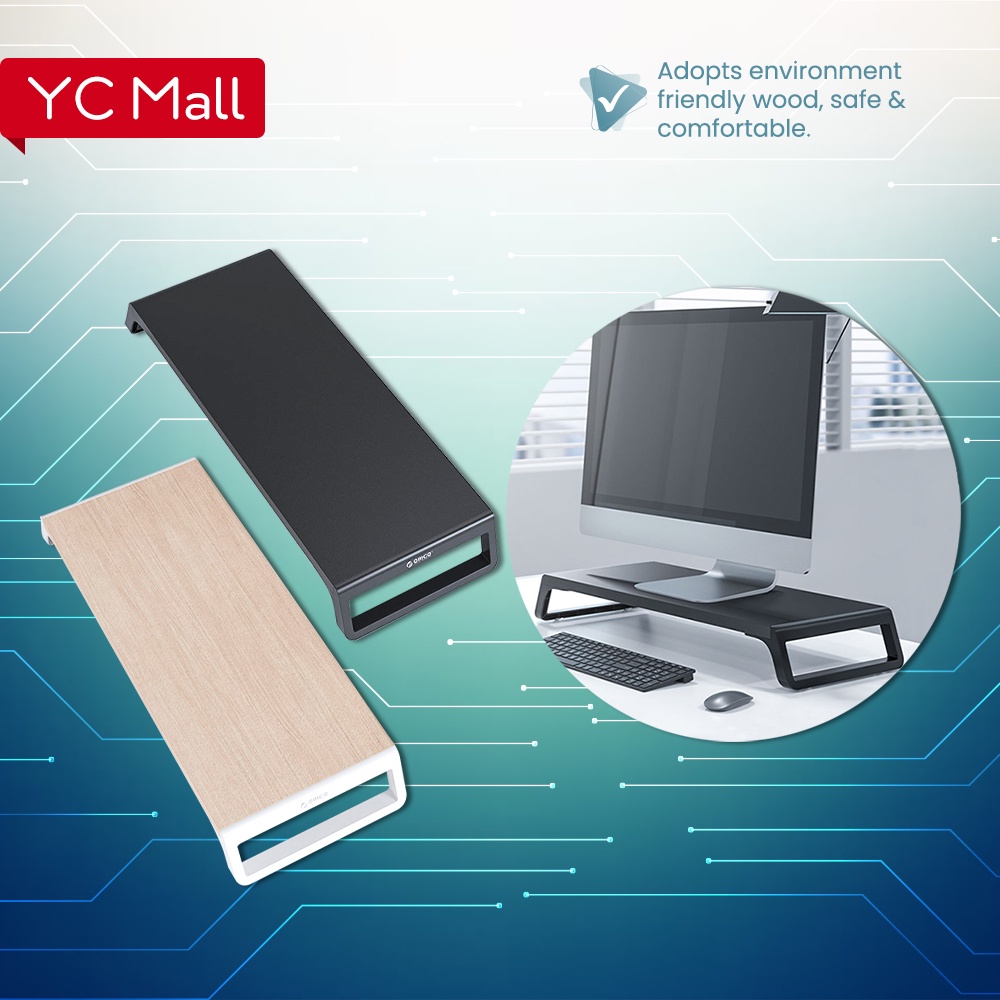 Orico HSQ-M1 Series Monitor Stand Riser Improve Sitting Posture & View ...