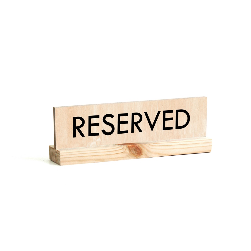 Reserved sign - Table Marker - sign system reserved | Shopee Malaysia