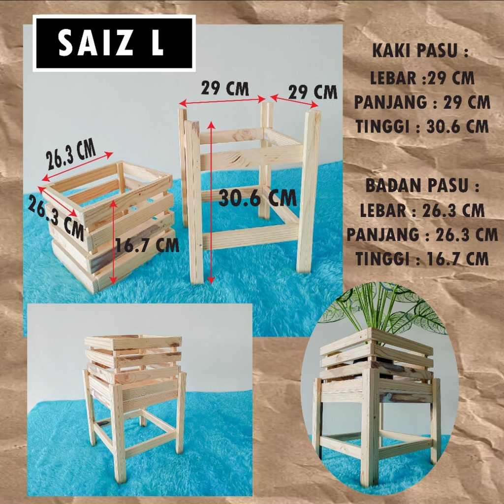 NEW ITEM PASU VIRAL KAYU PINE | Shopee Malaysia