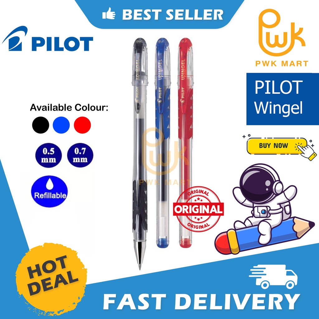 Pilot Wingel 0.5mm Refillable Gel Pen🔥READY STOCK🔥1pc | Shopee Malaysia