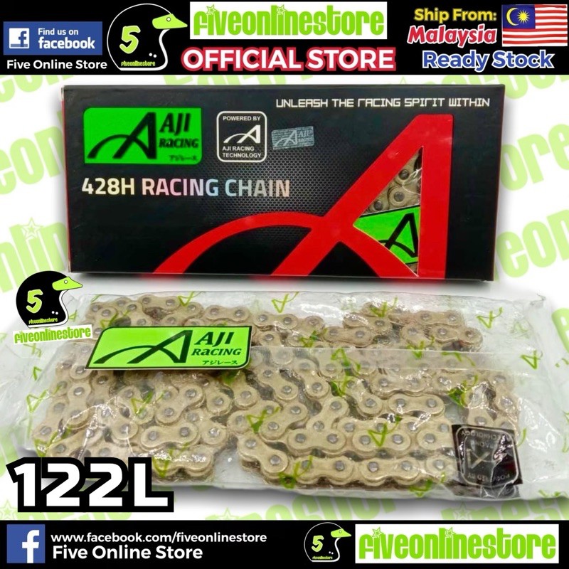 Aji Racing Rantai Motor ORIGINAL Heavy Duty Gold Chain ERO Chain OR O ...