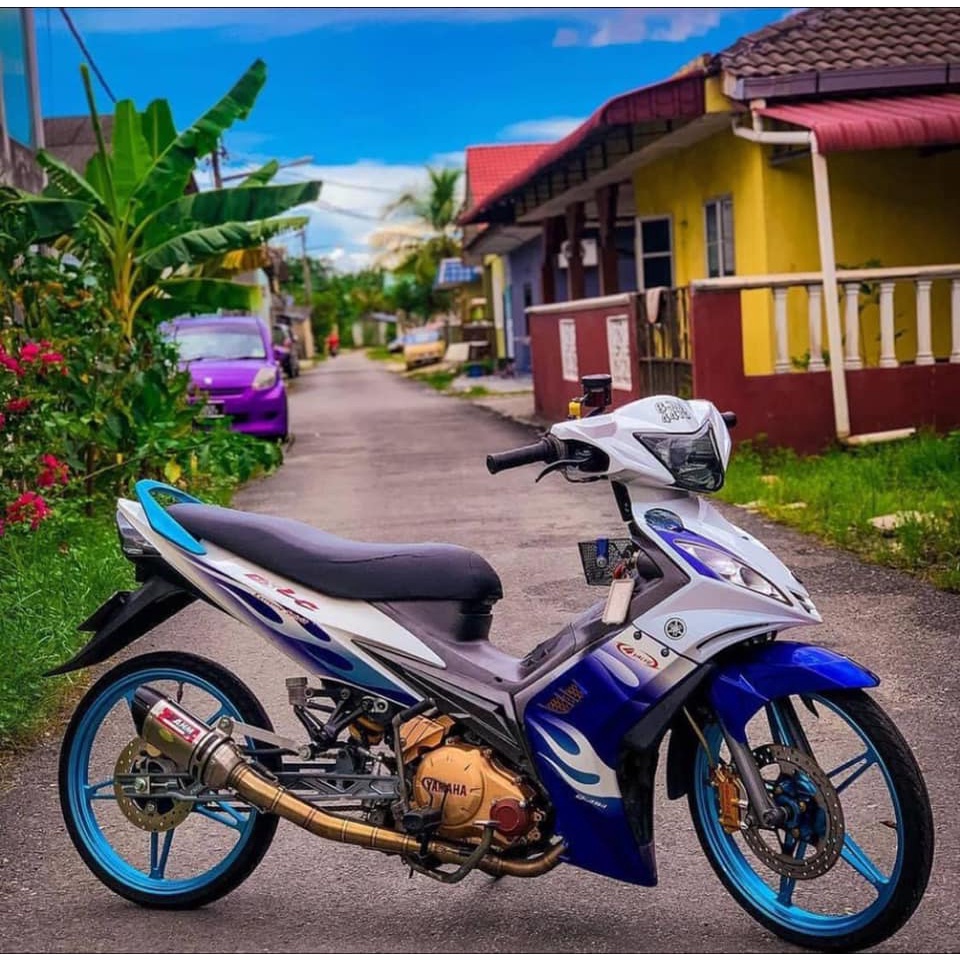 COVERSET BODYSET YAMAHA LC135 V1 BIRU API ORIGINAL 100% HONG LEONG ...