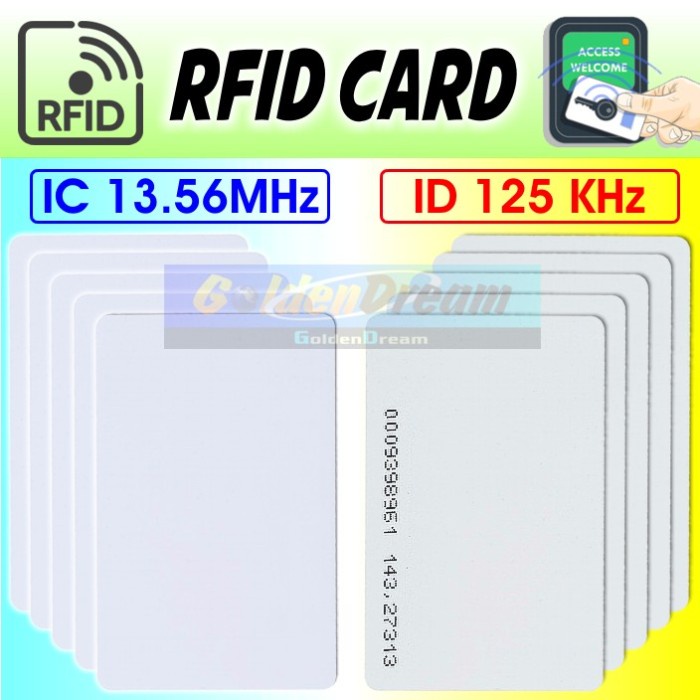 RFID Card IC 13.56Mhz ID 125Khz Access Attendance Card 1443A RC522 NFC ...