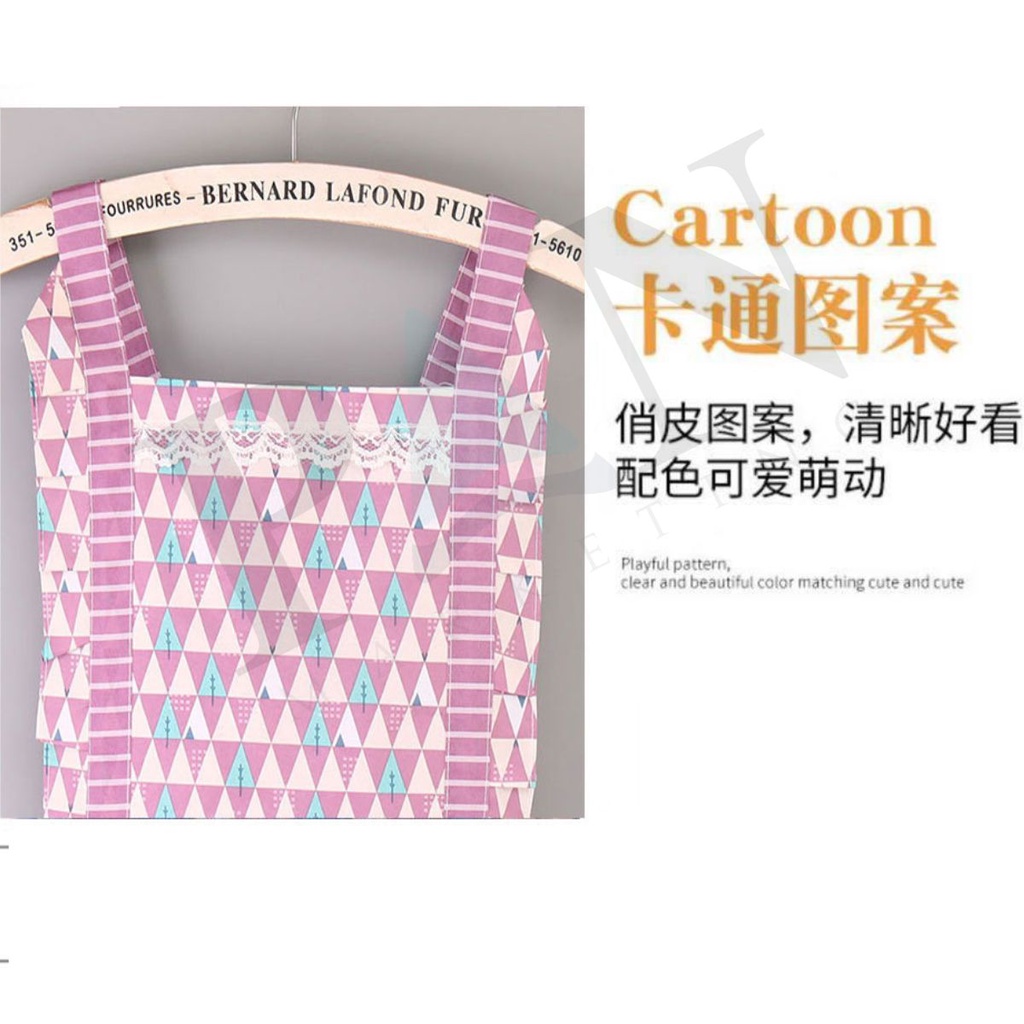 Waterproof Apron Kitchen H-Type Strap Design Denim Lace Apron Unisex ...