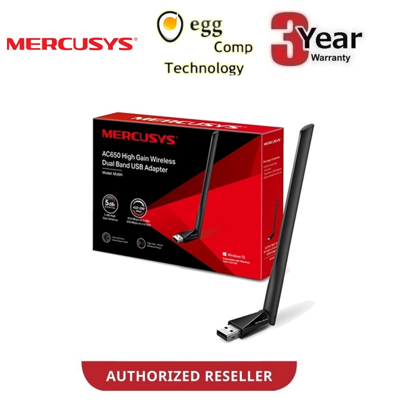 Mercusys [By TP-Link] MU6H High Gain AC650 Mini Dual Band 5GHz + 2.4GHz ...