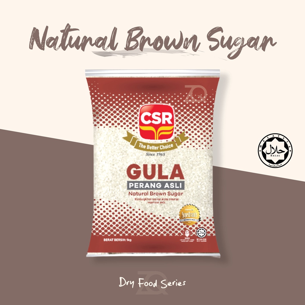 CSR Natural Brown Sugar / Gula Perang Asli 1kg | Shopee Malaysia