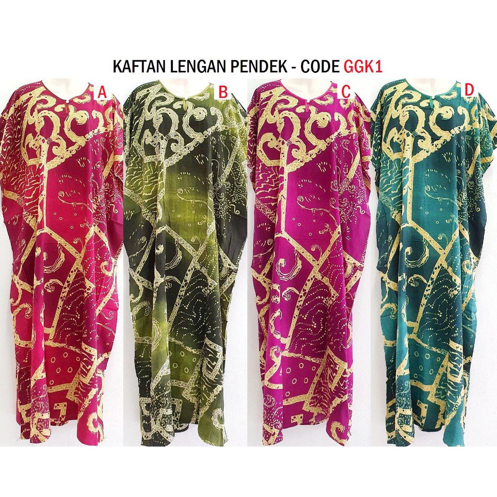 12 Corak Kaftan Cotton Lengan Panjang Viral Dress Batik Candy Plain ...