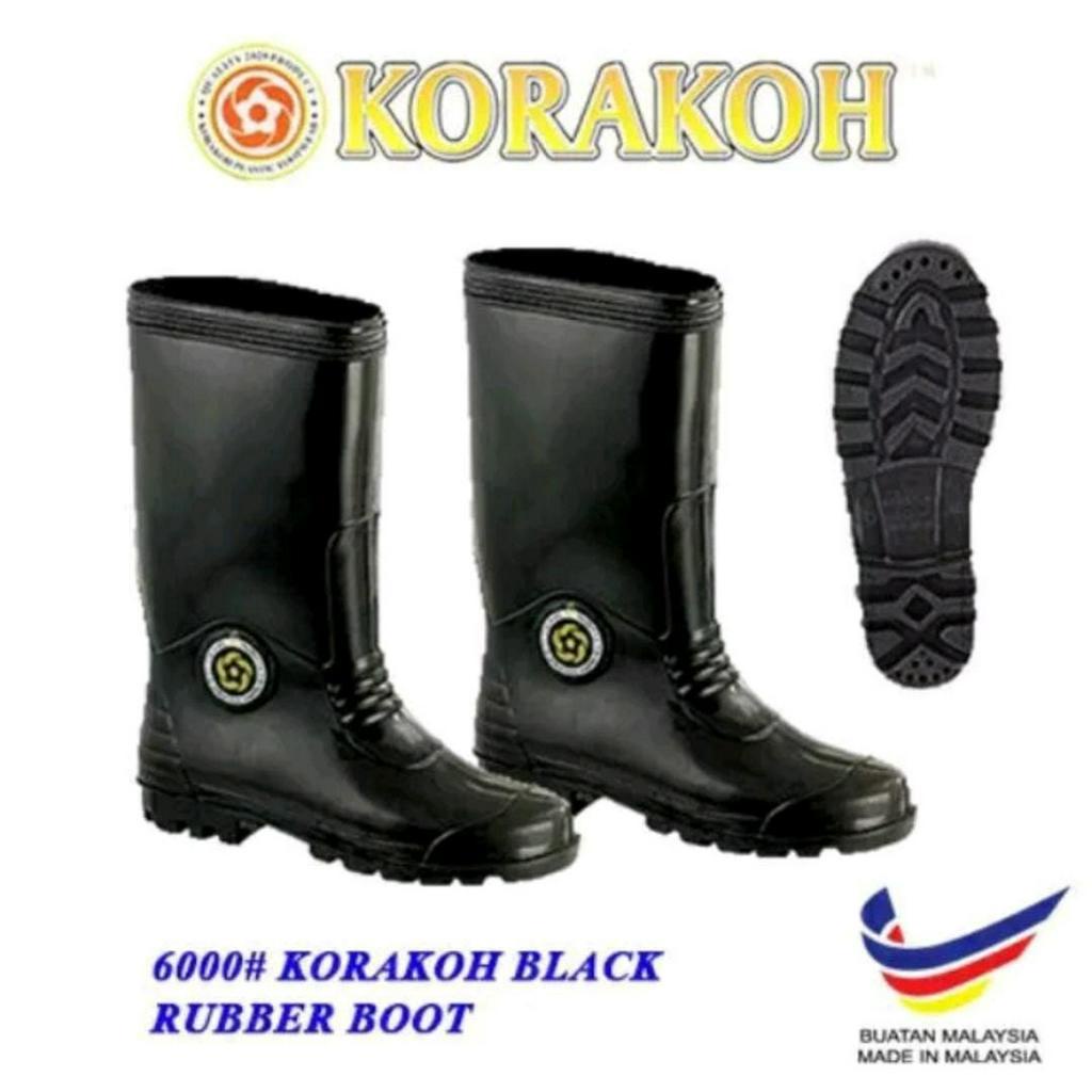 🔥ReadyStock🔥 KORAKOH SAFETY RUBBER BOOT Quality Rubber Rain Boots Kasut Air Getah Kasut Hujan ...