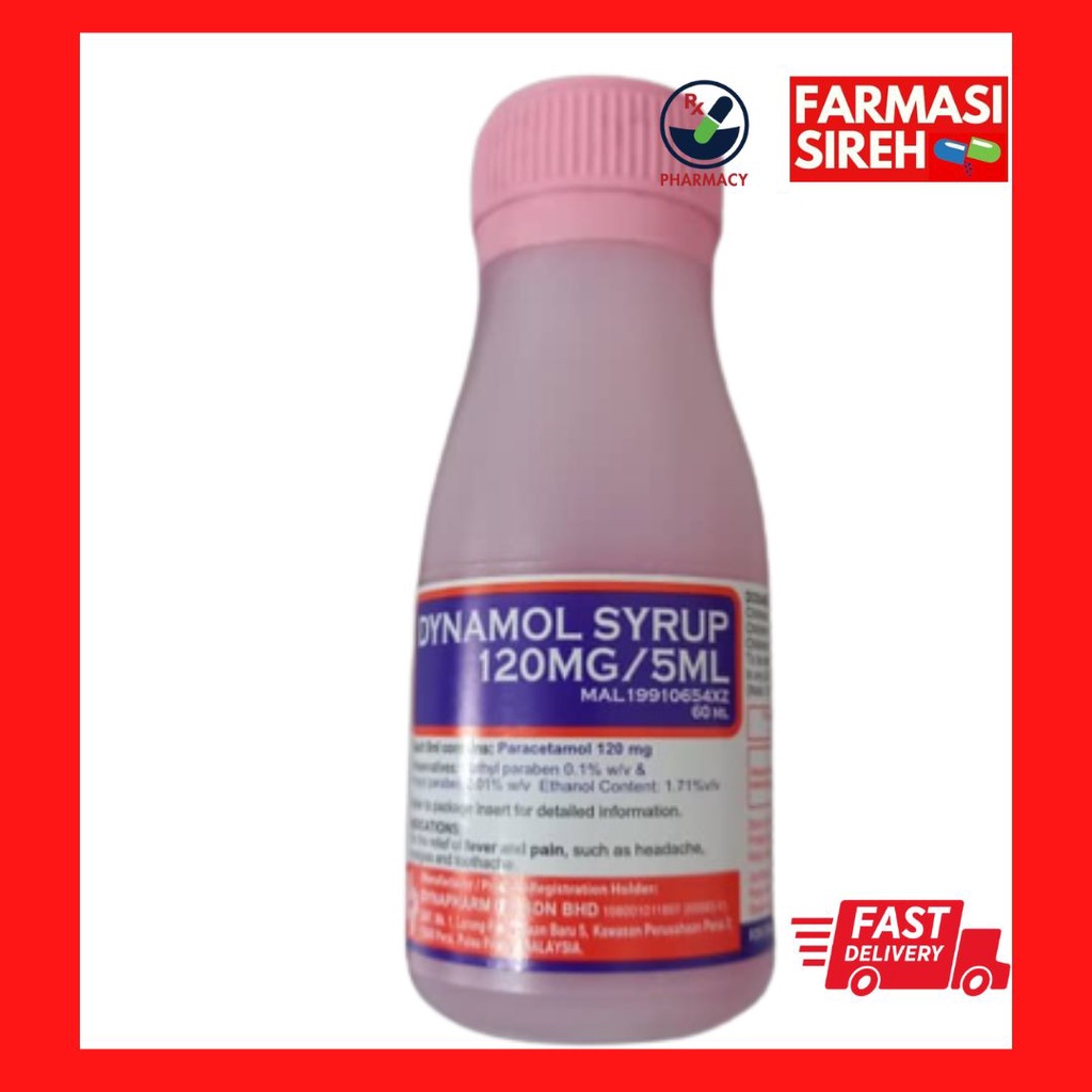 Dynamol Syrup 120mg/5ml 60ml | Shopee Malaysia