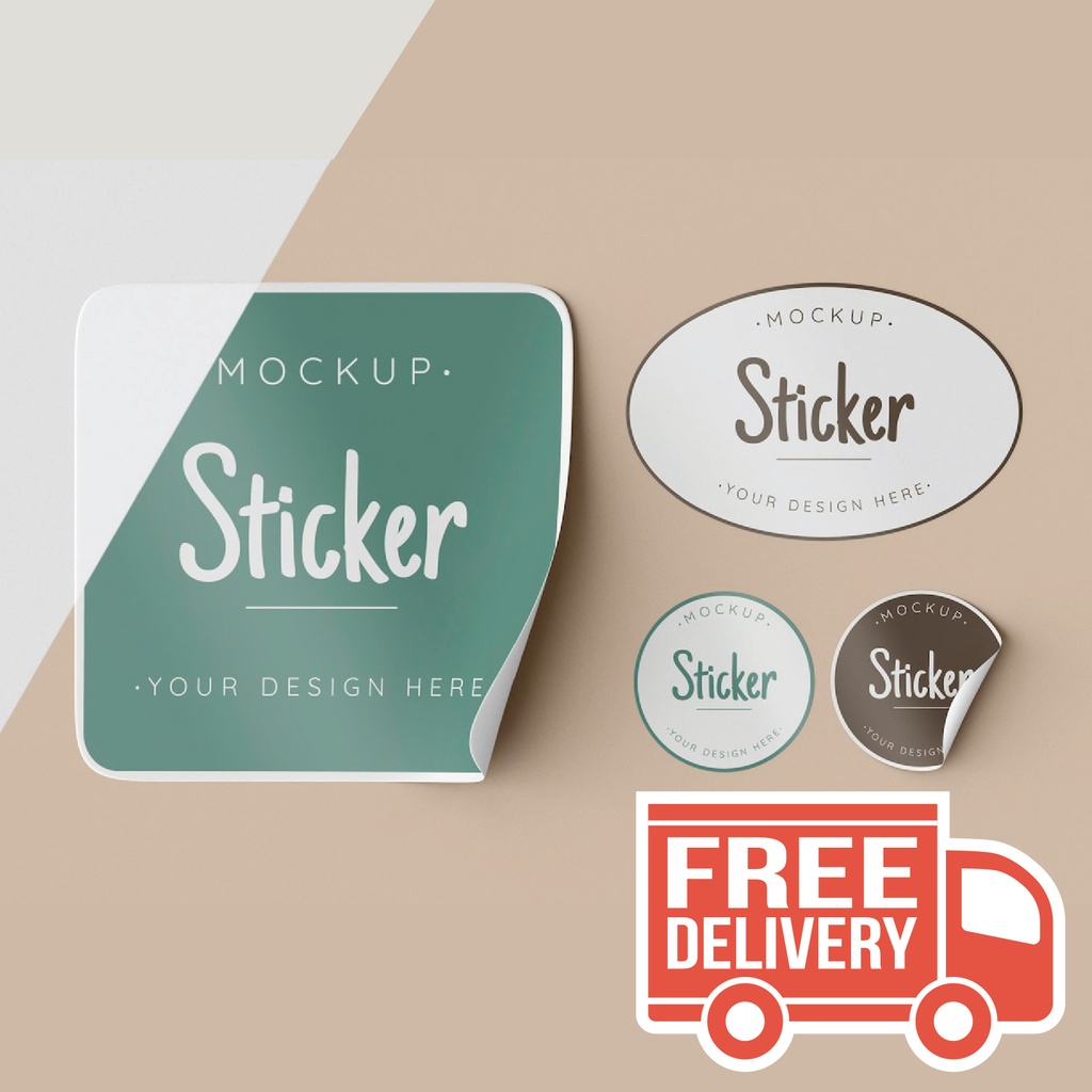 (Non-Waterproof Sticker) 500pcs Full Color Mirrorcoat Sticker, Label ...