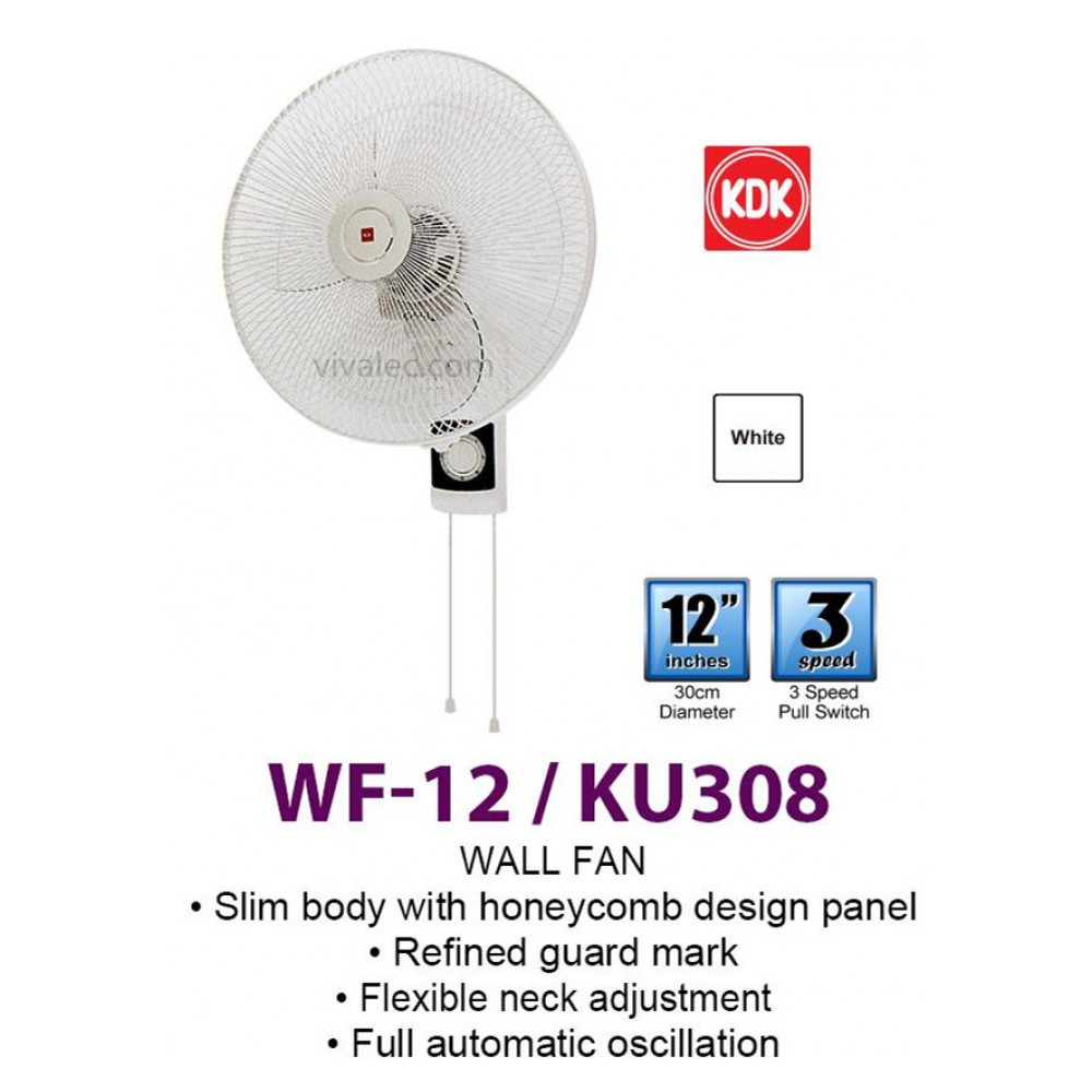 KDK Wall Fan KU308 (30cm/12") | Shopee Malaysia