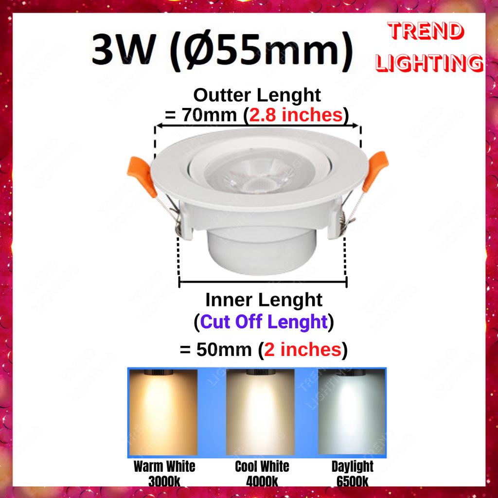 3W 7W LED Eyeball Spotlight Ceiling Light Led Downlight Spot Light Led ...