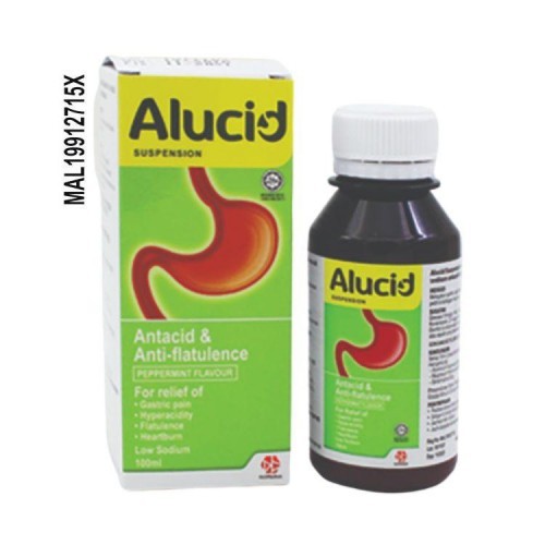 [PMG PHARMACY] Alucid Suspension Antacid & Anti-flatulent 100ml ...